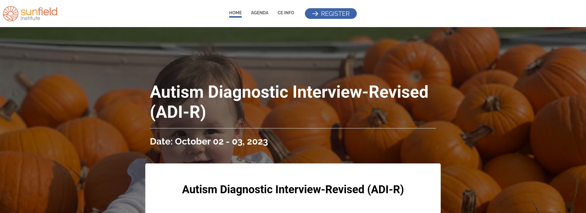 Autism Diagnostic Interview-Revised (ADI-R)